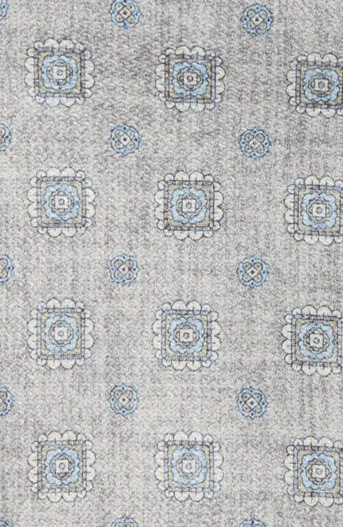 JACK VICTOR Ronge Silk Pocket Square - Grey