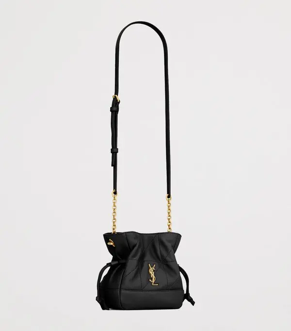 Saint Laurent Mini Leather Jamie Pouch - Black