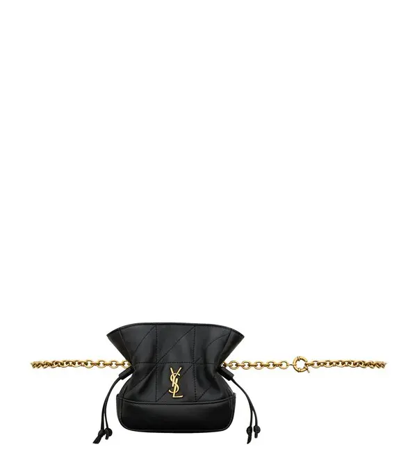 Saint Laurent Leather Jamie Chain Belt Bag