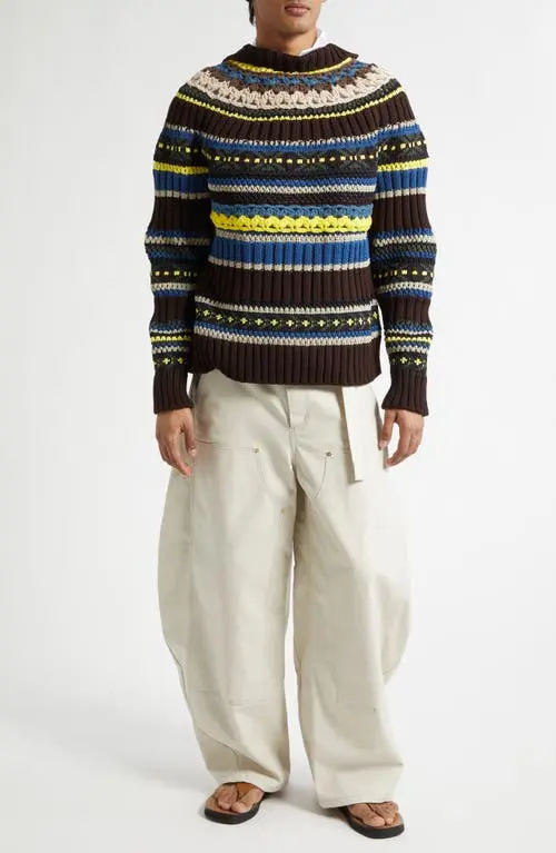 Sacai Mix Knit Cardigan