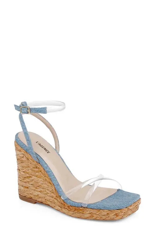 L'AGENCE Malone Espadrille Platform Wedge Sandal