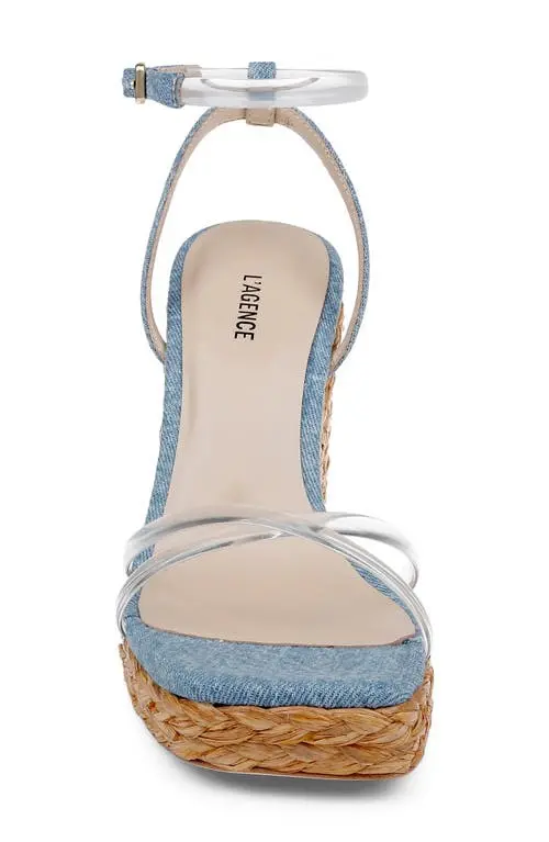 L'AGENCE Malone Espadrille Platform Wedge Sandal