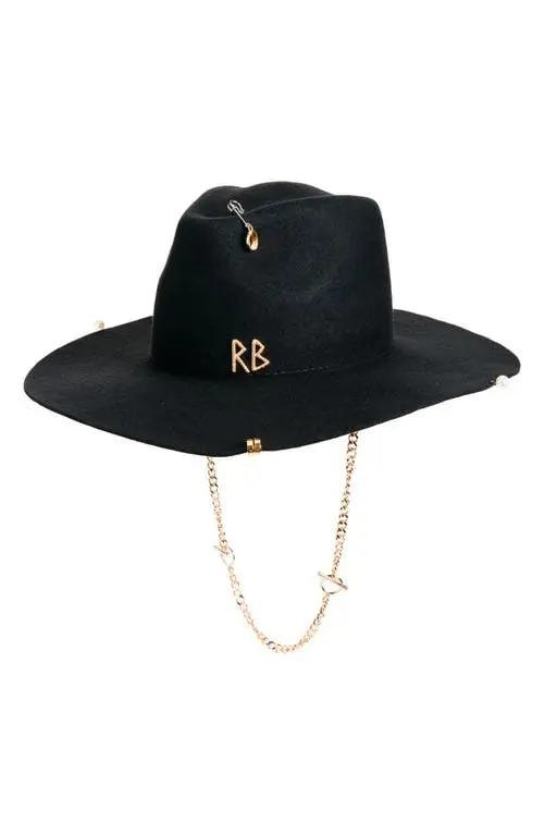 Ruslan Baginskiy Monogram Logo Fedora - Black