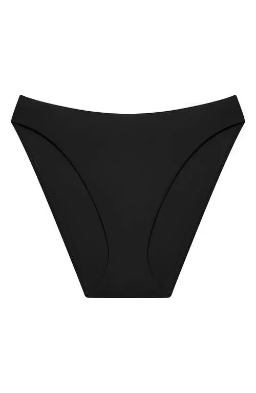 Ralph Lauren Curved Waist Bikini Bottom - Black
