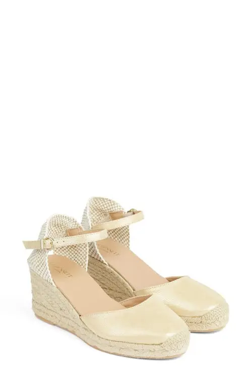 LK BENNETT Marissa Wedge Sandal - Gold