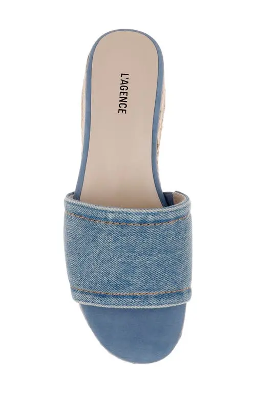 L'Agence Ramani Ii Espadrille Wedge Platform Slide Sandals