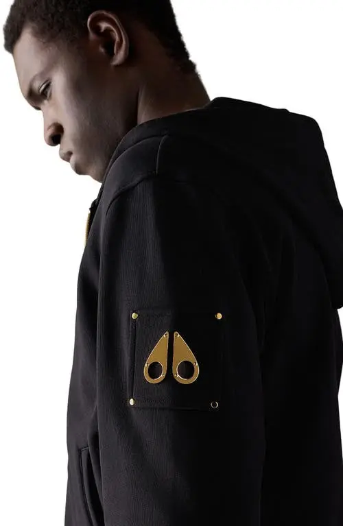 Moose Knuckles Hartsfield Cotton Zip Hoodie - Black