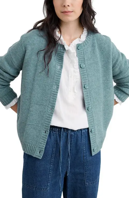 SEASALT CORNWALL Coweth Merino Wool-blend Cardigan - Lichen