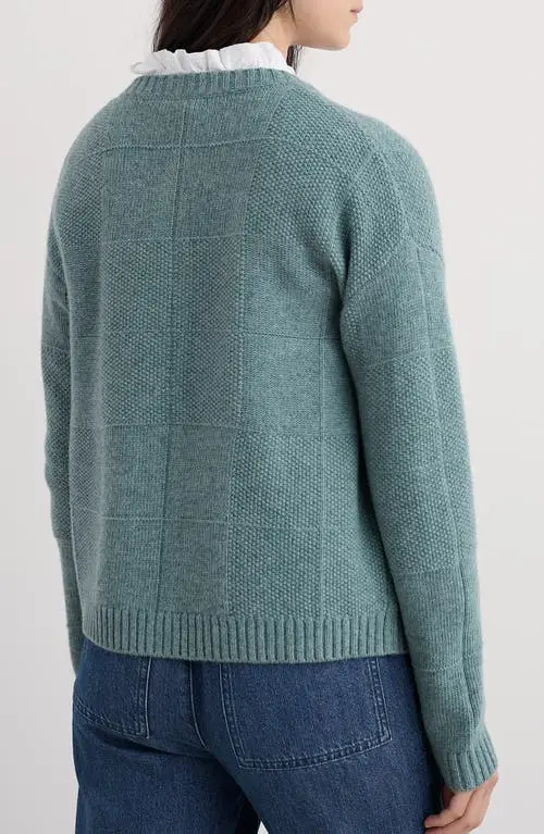 SEASALT CORNWALL Coweth Merino Wool-blend Cardigan - Lichen