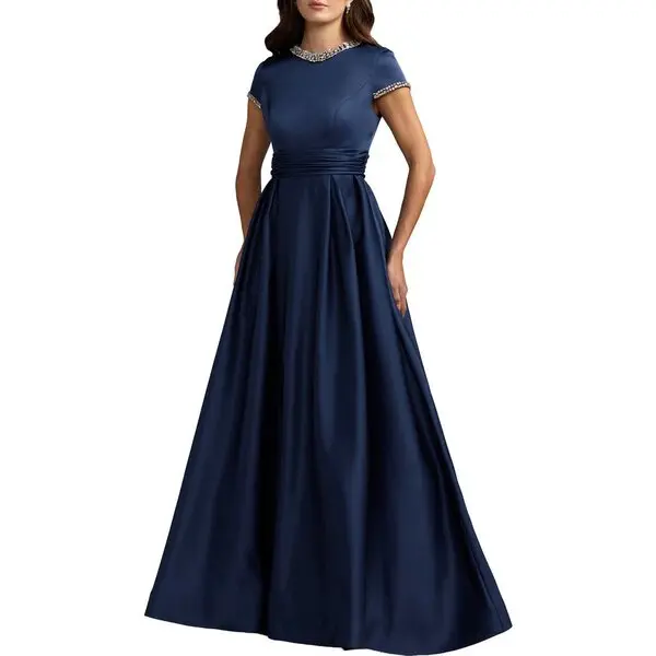 Mac Duggal Embellished Satin Ball Gown - Midnight
