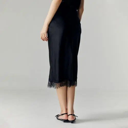 ATS Althea Satin Lace Skirt