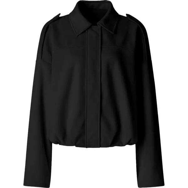 ATS Qiana Suede Jacket - Black