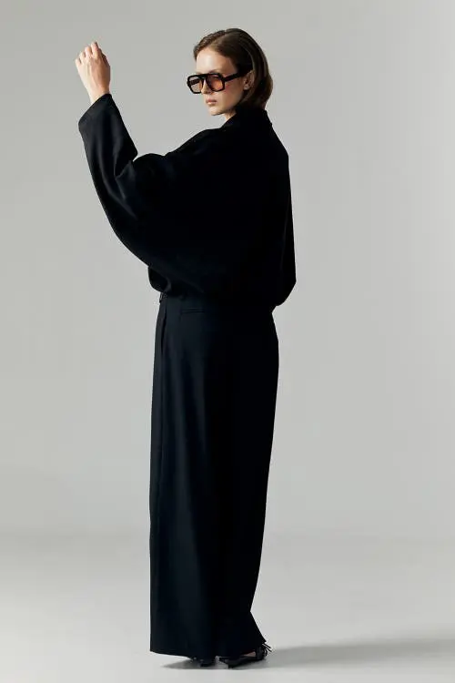 ATS Qiana Suede Jacket - Black