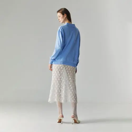 ATS Nara Knit Top - Blue