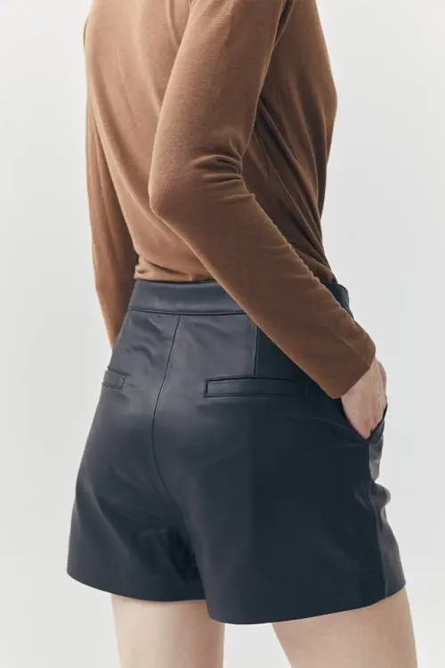 ATS Wren Faux Leather Shorts