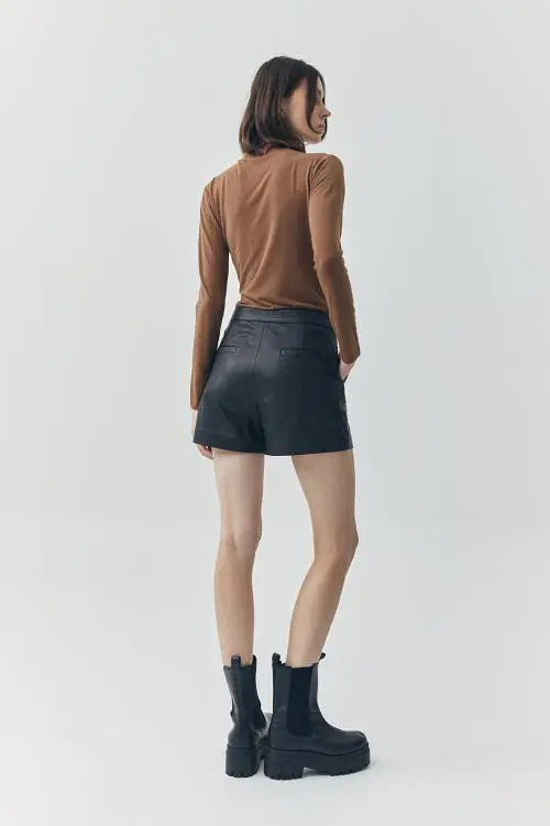 ATS Wren Faux Leather Shorts