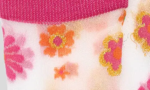 MOTHER Floral Sheer Crew Socks - Garden