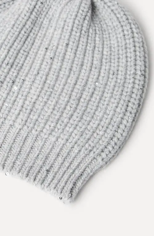 Brunello Cucinelli Cashmere And Silk Beanie - Light Grey