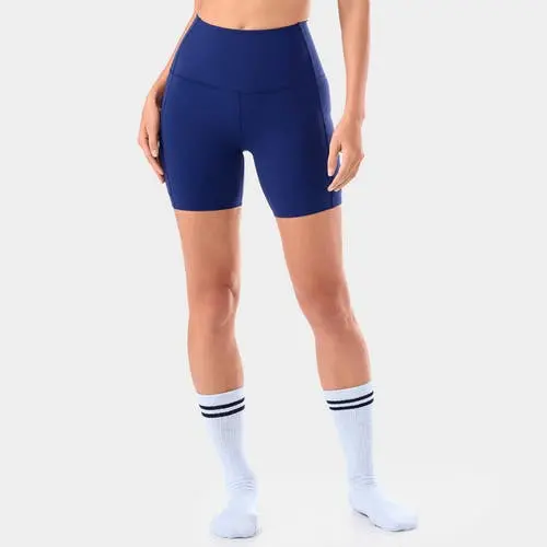 TAVI Stash & Dash Biker Shorts 6 - Deep Navy