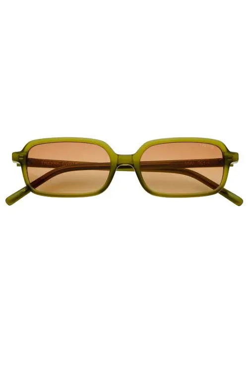 FREYRS EYEWEAR Miki Rectangular Sunglasses - Olive