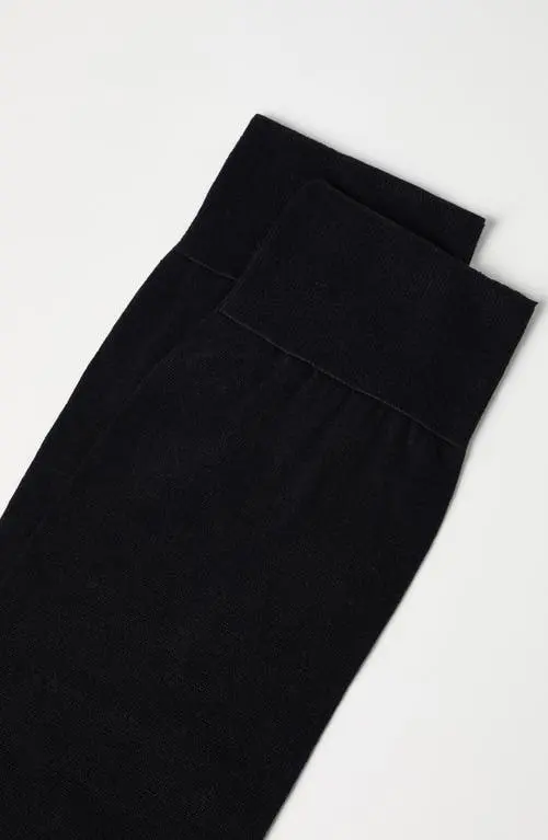 Brunello Cucinelli Calf Length Cotton Socks - Black
