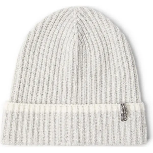 Brunello Cucinelli Knit Beanie - Light Grey
