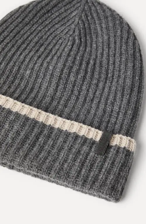 Brunello Cucinelli Knit Beanie - Medium Grey