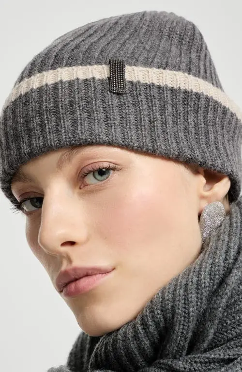 Brunello Cucinelli Knit Beanie - Medium Grey