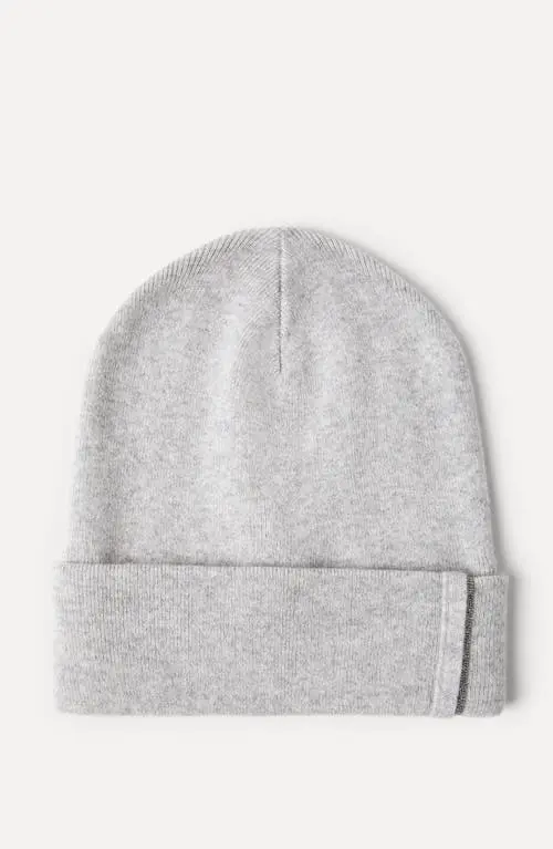 Brunello Cucinelli Knit Beanie - Light Grey