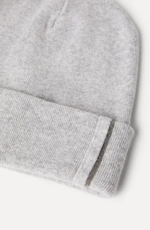 Brunello Cucinelli Knit Beanie - Light Grey