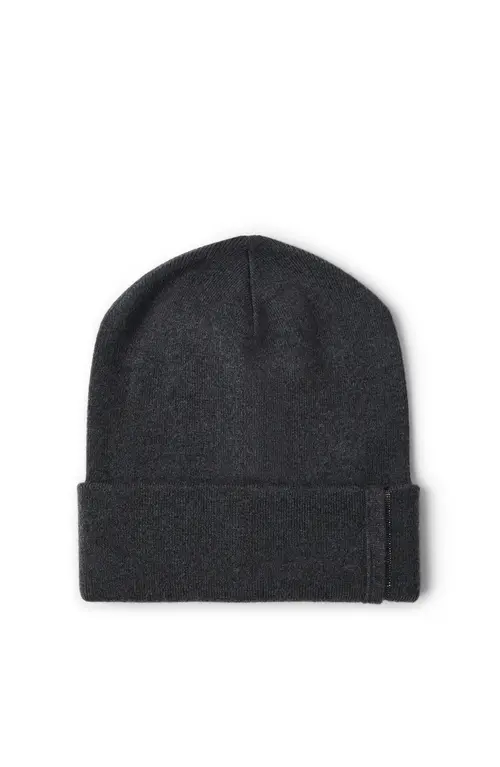 Brunello Cucinelli Knit Beanie - Lignite Grey