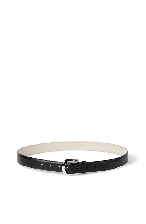 Brunello Cucinelli Calfskin Leather Belt - Black