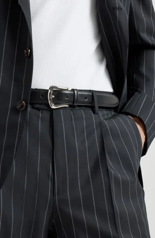 Brunello Cucinelli Calfskin Leather Belt - Black