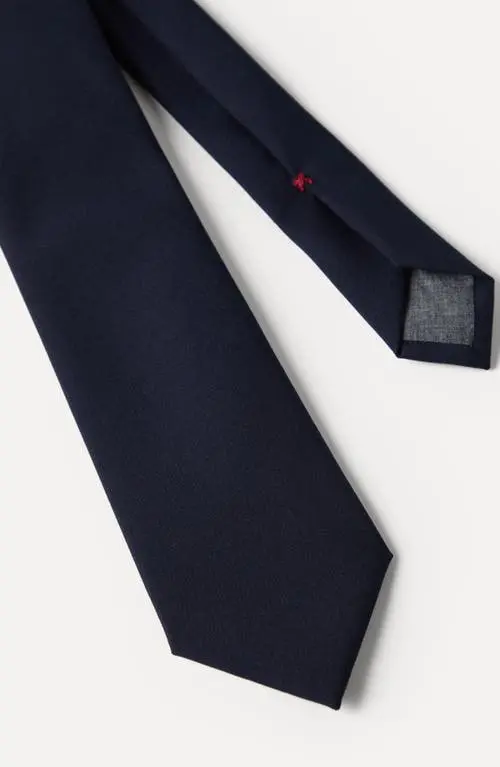 Brunello Cucinelli Virgin Wool Necktie - Blue