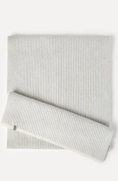 Brunello Cucinelli Knit Scarf - Light Grey