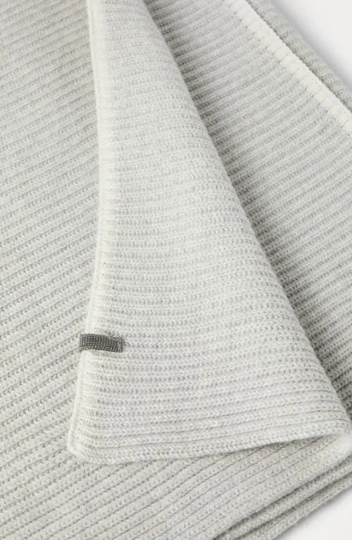 Brunello Cucinelli Knit Scarf - Light Grey