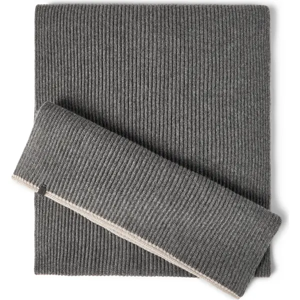 Brunello Cucinelli Knit Scarf - Medium Grey