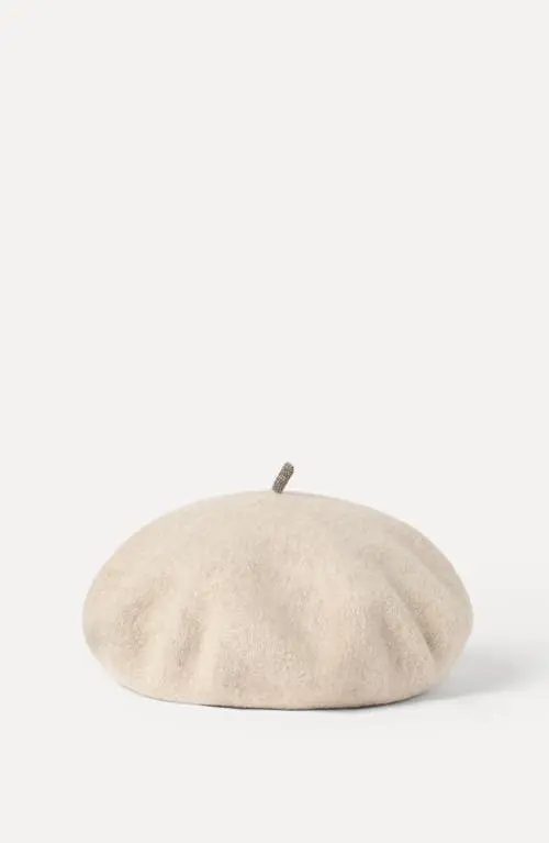 Brunello Cucinelli Wool Beret - Beige