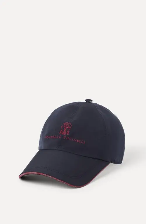 Brunello Cucinelli Baseball Cap With Logo - Blue