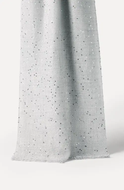 Brunello Cucinelli Cashmere And Silk Diamond Yarn Scarf - Fog