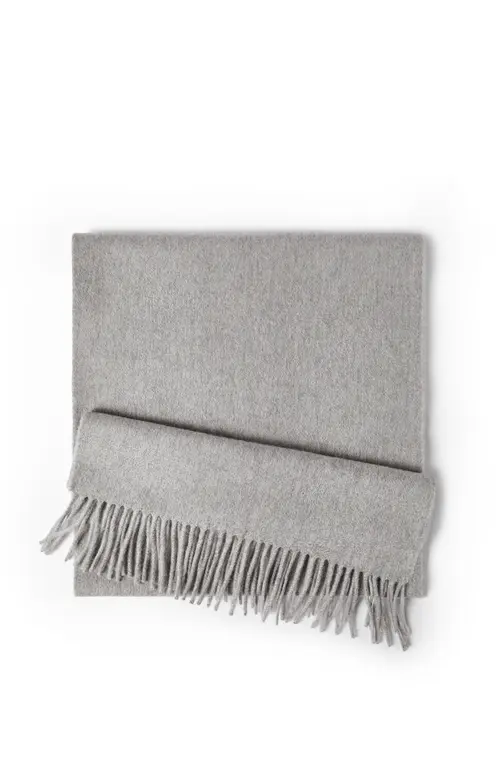 Brunello Cucinelli Double Knit Scarf - Light Grey