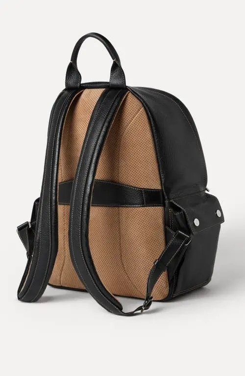 Brunello Cucinelli Grained Calfskin Leather Travel Backpack