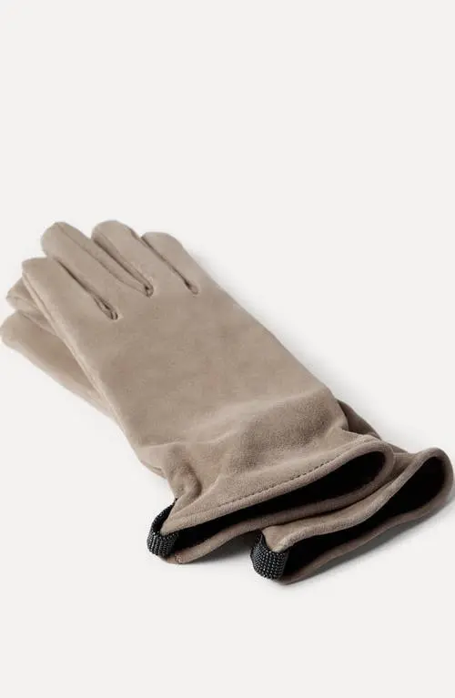 Brunello Cucinelli Suede Gloves