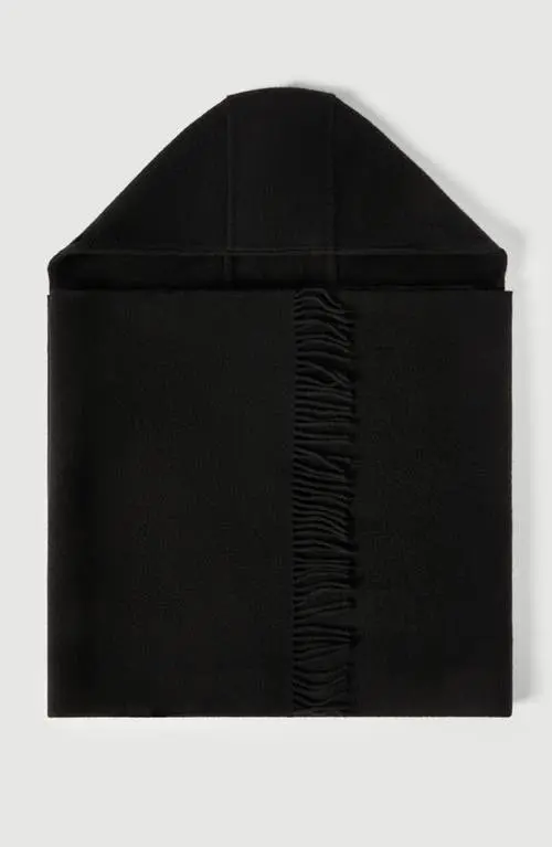 Brunello Cucinelli Knit Scarf With Hood - Black