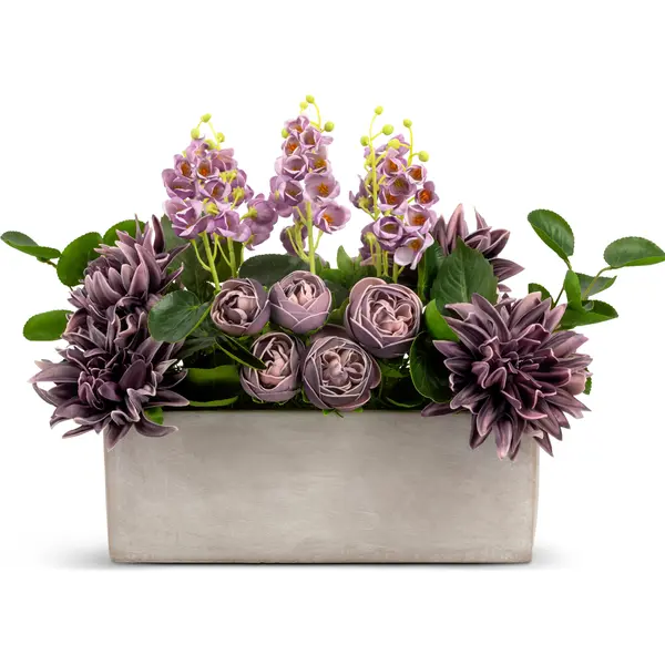 COCOBELLA Marcella Realtouch Mixed Floral Arrangement - Purple