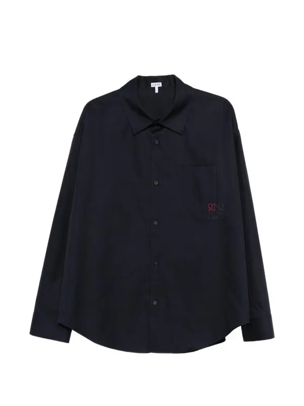 Loewe Anagram Cotton Shirt - Blue