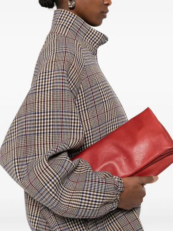 CORTANA Delhi Large Leather Clutch - Red