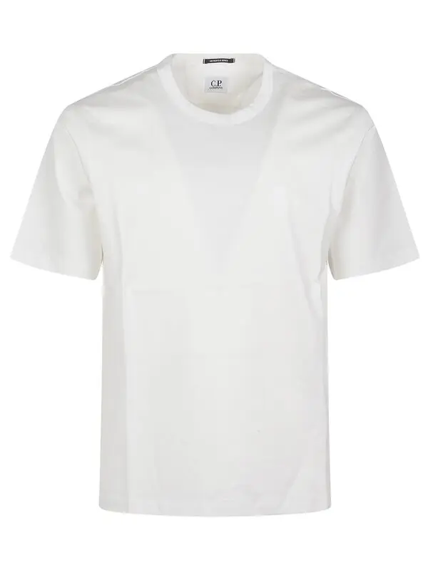 C.P. COMPANY Short-sleeved T-shirt With Logo - White