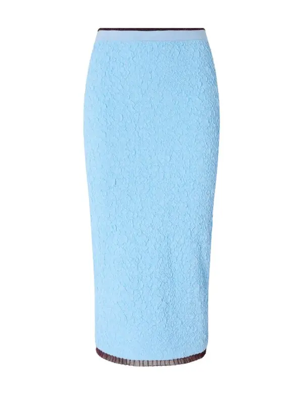 Pinko Fitted Midi Skirt - Sky Blue