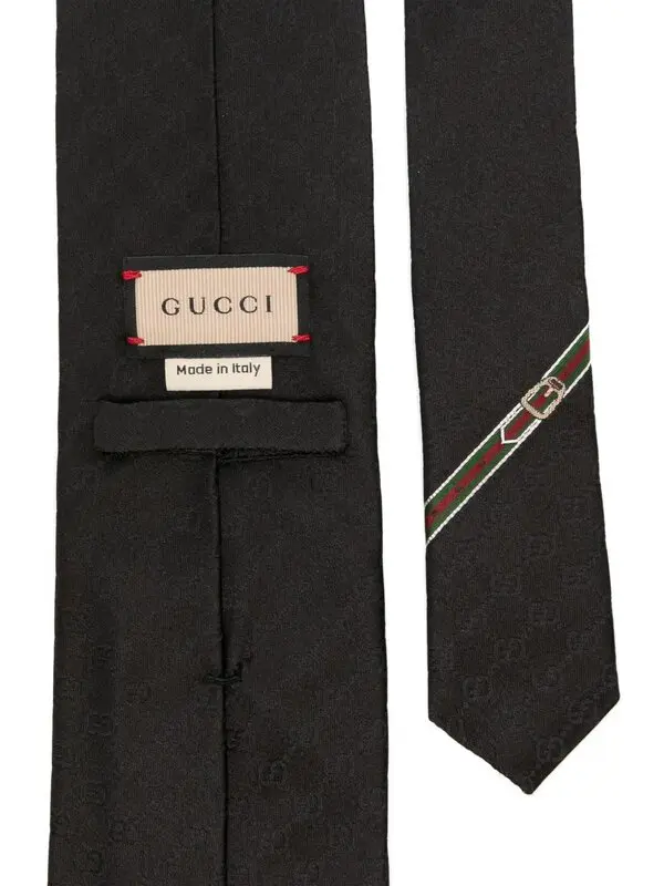 Gucci Double G Pattern Neck Tie